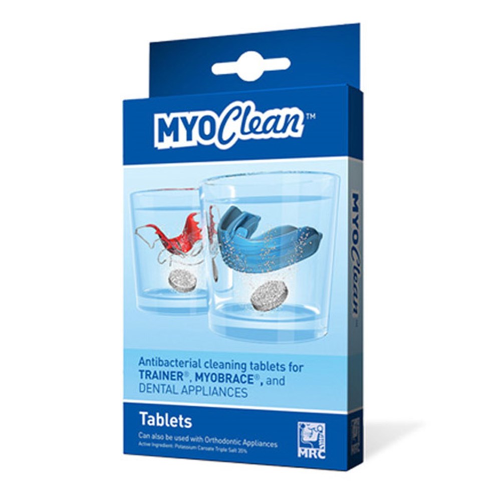 MYOClean pozicionieru/elaineru tīrīšanas tabletes - Dab Dental